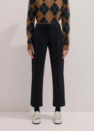 ME+EM Slim Crop Tux Pant - Black