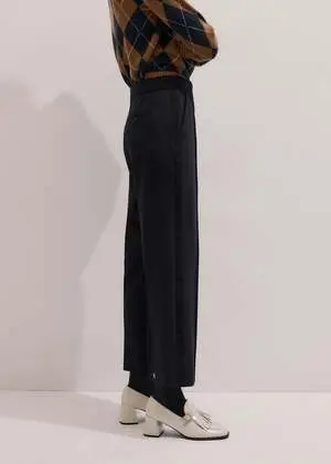 ME+EM Slim Crop Tux Pant - Black
