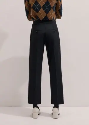 ME+EM Slim Crop Tux Pant - Black