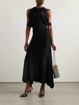 Rabanne Draped Stretch-jersey Dress