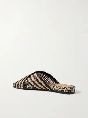 CastaÑer Pat Raffia Slides