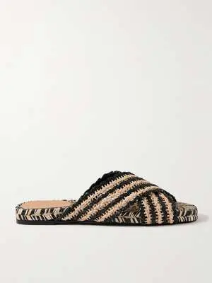CastaÑer Pat Raffia Slides