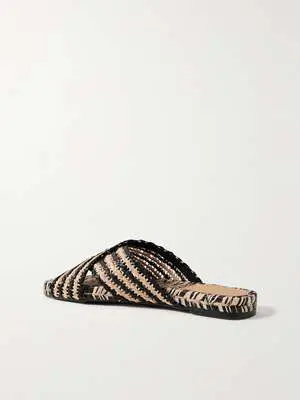 CastaÑer Pat Raffia Slides