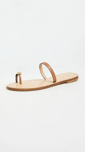 Amanu Gold Tone Sandals For Women