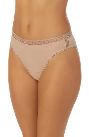 ON GOSSAMER Cabana Cotton Leakproof High Cut Briefs - Champagne