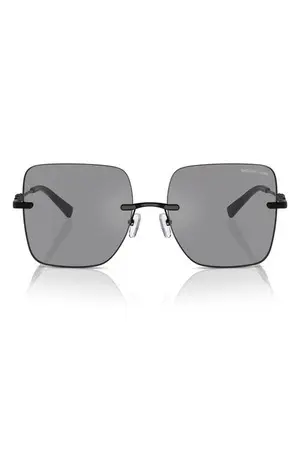 Michael Kors Quebec 55mm Square Sunglasses - Dark Grey