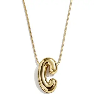 Baublebar Bubble Initial Pendant Necklace - Gold C