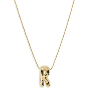 Baublebar BaubleBar Bubble Initial Pendant Necklace Gold R
