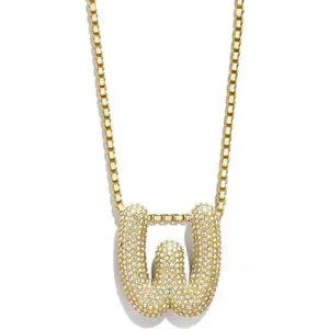 Baublebar BaubleBar Bubble Initial Pendant Necklace Gold W