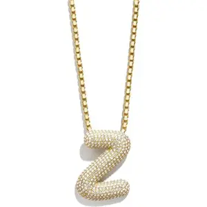 Baublebar BaubleBar Bubble Initial Pendant Necklace Gold Z