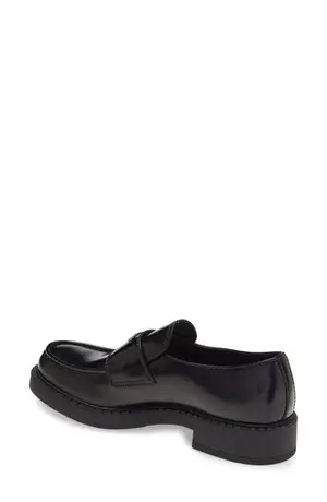 Prada Brushed Leather Loafer