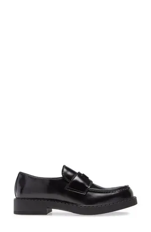 Prada Brushed Leather Loafer