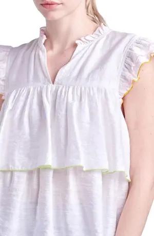 English Factory Colorblock Edge Tiered Top