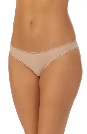 ON GOSSAMER Cabana Cotton Leakproof Bikini - Champagne