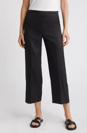 Theory Pull-on Wide Leg Pants - Black