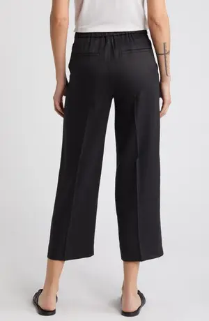 Theory Pull-on Wide Leg Pants - Black