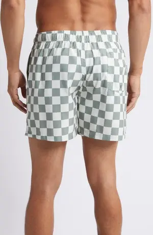 BOARDIES Nico Checkerboard Swim Trunks