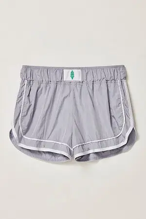 Free People Varsity Blues Running Shorts - Dusted Cerulean Combo