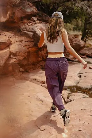 Free People In The Wild Hike Pants - Black Tea