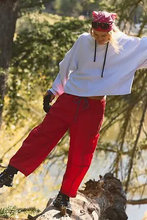 Free People In The Wild Hike Pants Victory Red