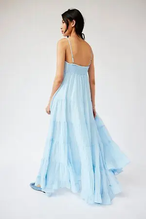 Free People Last Dance Maxi Dress In Blue - 67% Off | Editorialist