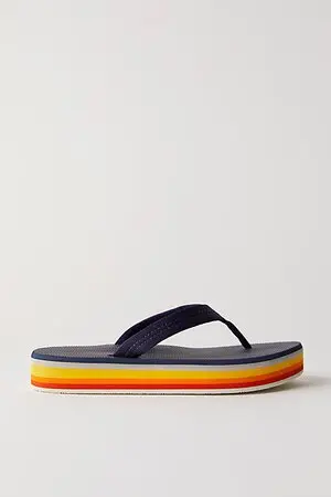HARI MARI Dunes Sunset Platform Flip-flops - Navy