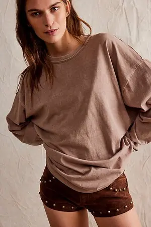 Free People We The Free Ellen Long-sleeve Tee