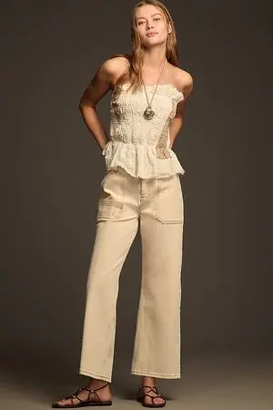 SEVENTY + MOCHI Elodie High-rise Wide-leg Jeans