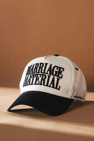 BRIDEMERCH Marriage Material Baseball Cap - Black