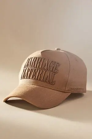 BRIDEMERCH BRIDEMERCH Marriage Material Baseball Cap Brown