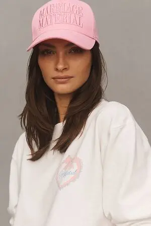 BRIDEMERCH BRIDEMERCH Marriage Material Baseball Cap Pink