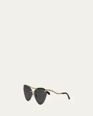 BVLGARI Serpenti Viper Cat-eye Sunglasses - Gold Smoke