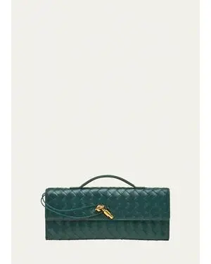 BOTTEGA VENETA Long Andiamo Intrecciato Leather Clutch