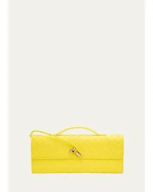 BOTTEGA VENETA Long Andiamo Intrecciato Leather Clutch