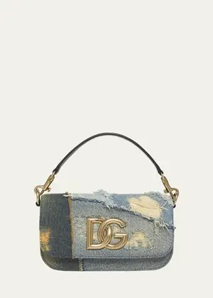 Dolce & Gabbana Dolce & Gabbana Patchwork Denim Crossbody Bag - 80650 Blue