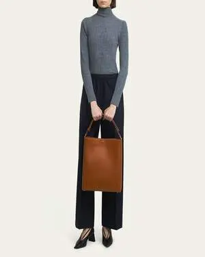 Plan C Shopper Leather Tote Bag