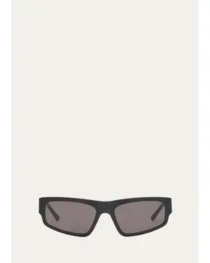 Balenciaga Bb0305s Rectangle Sunglasses - Black