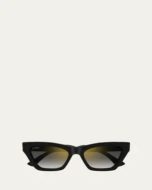 CARTIER Cartier Logo Cat-Eye Sunglasses Black