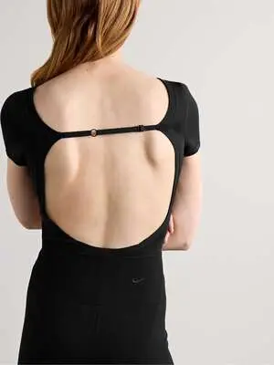 Nike Open-back Stretch-knit Bodysuit