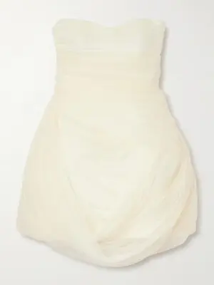 DANIELLE FRANKEL Bernie Strapless Mini Dress - Neutrals