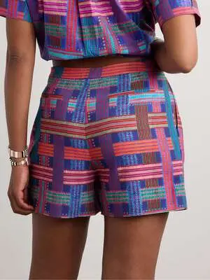 Saloni Printed Voile Shorts