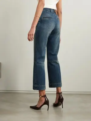 Victoria Beckham Cropped Flared High-rise Jeans