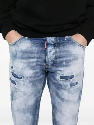 Dsquared2 Light Everglades Patch-detail Jeans