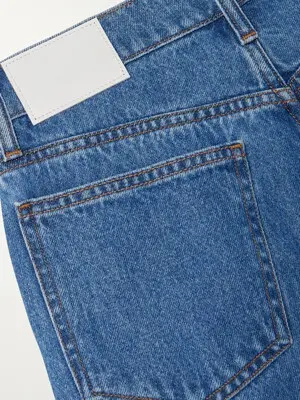 ST. AGNI High-rise Wide-leg Organic Jeans