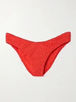 Mara Hoffman Cece Recycled-popcorn Bikini Briefs - Red