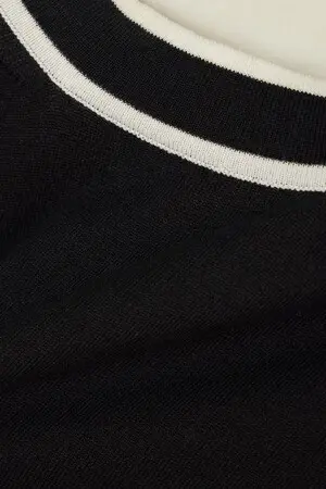Max Mara Uscio Cropped Two-tone T-shirt