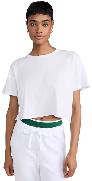 Year Of Ours Yos Cropped Tee - White