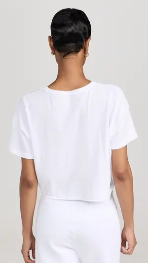 Year Of Ours Yos Cropped Tee - White
