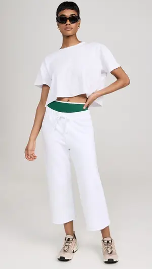 Year Of Ours Yos Cropped Tee - White