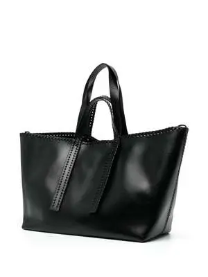 Off-White Leather Tote Bag